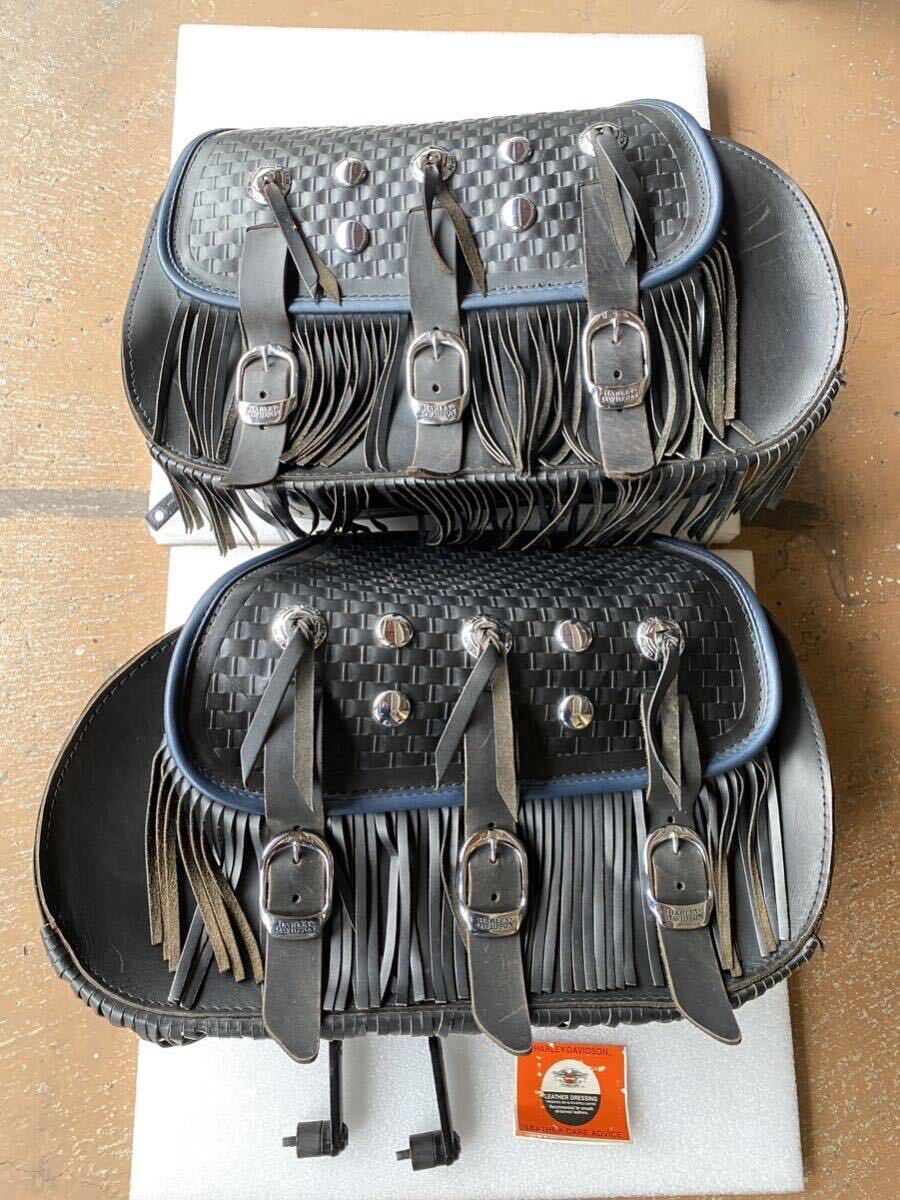 Yahoo!オークション - FLSTS サドルバッグ ハーレー ソフテイル エボ ...