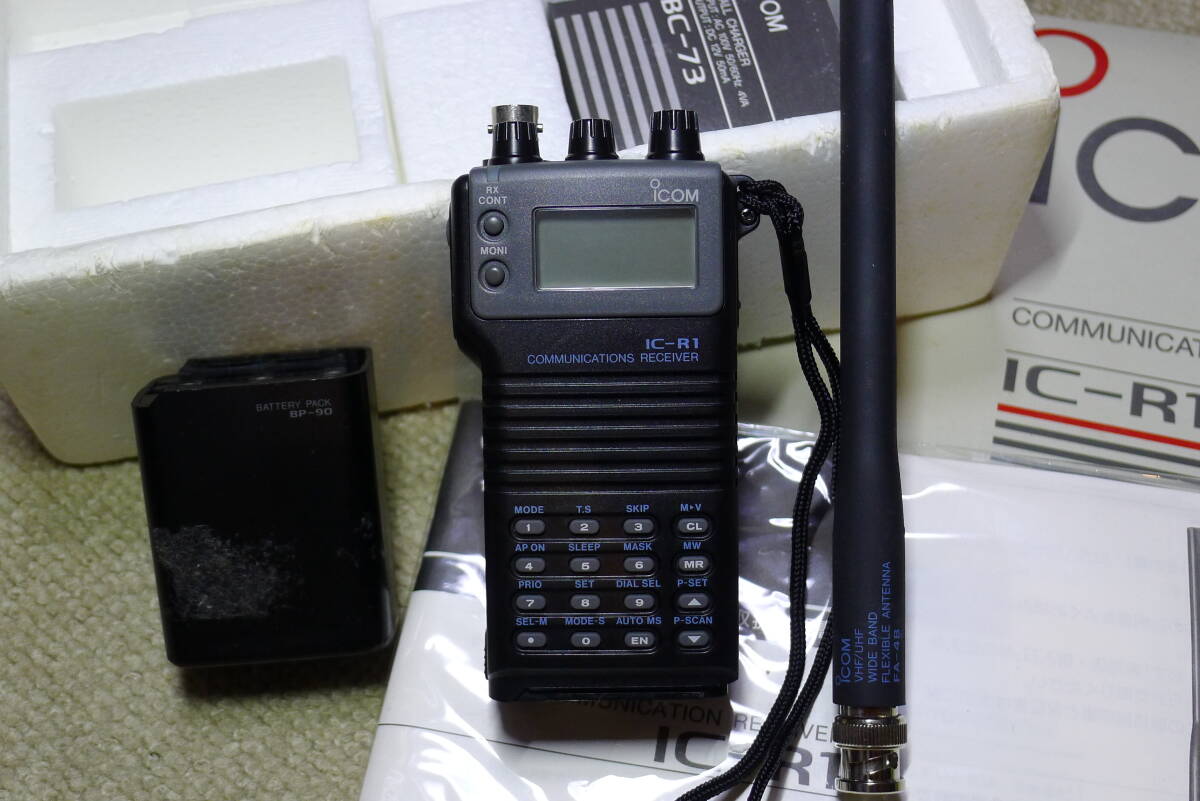 Yahoo!オークション - ICOM 広帯域ハンディ受信機 IC-R1 中古動作品