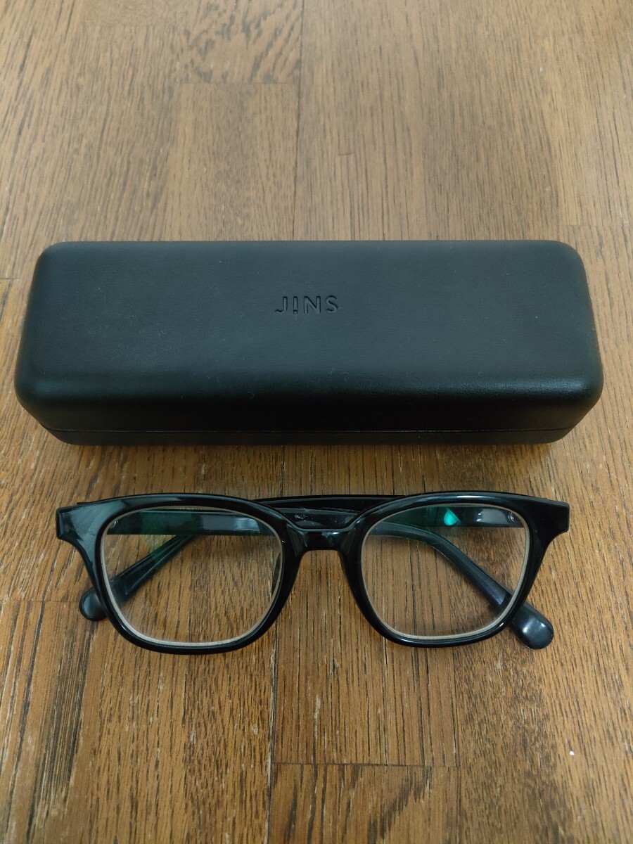 Yahoo!オークション - 【新品】JINS Jin'sメガネ めがね ブラックフレ...