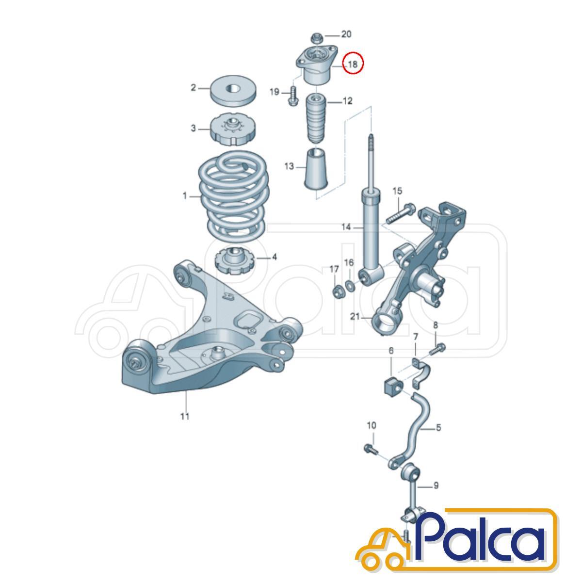 Yahoo オークション アウディ リア ショック ストラット アッパーマ