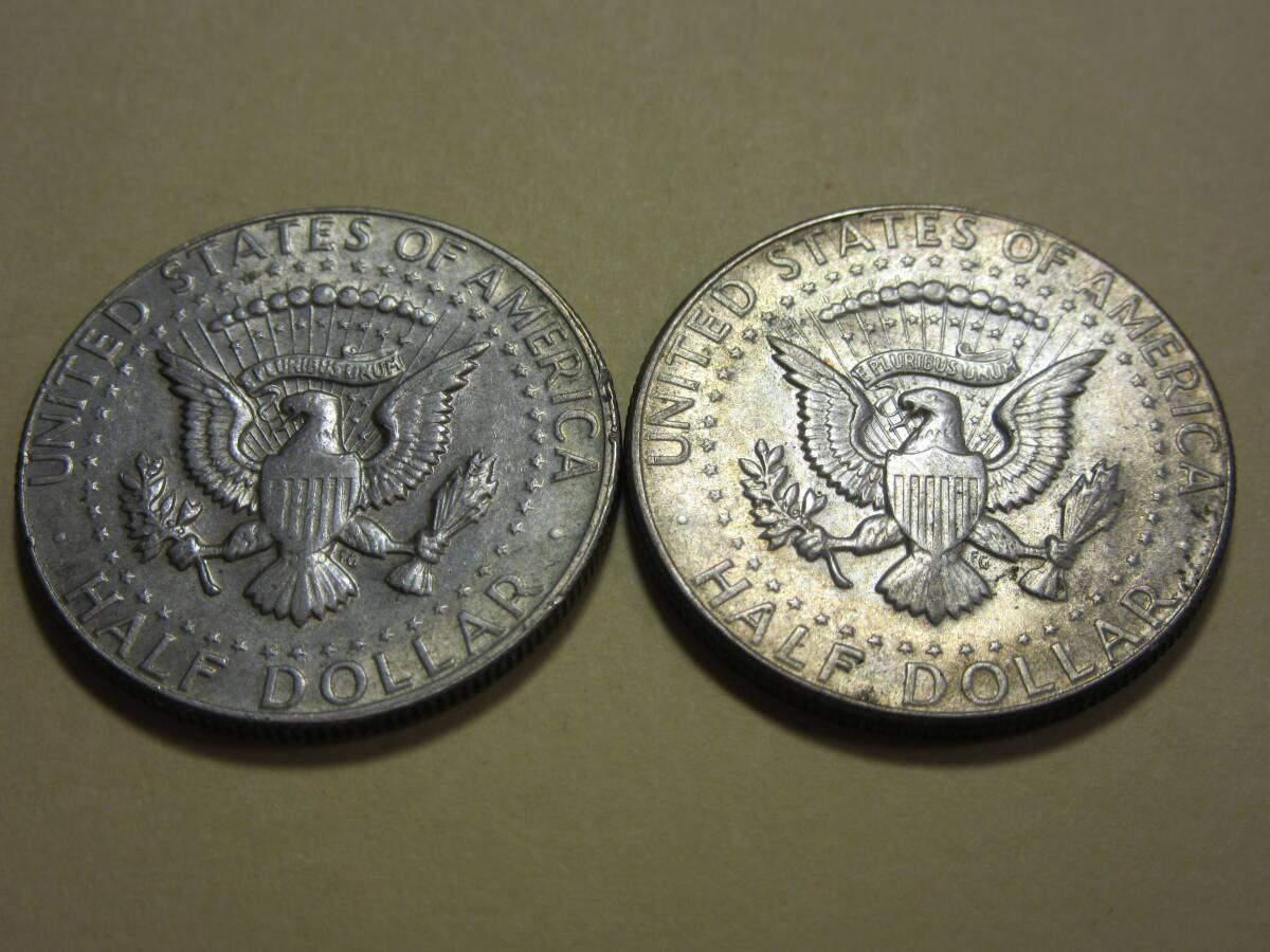 Yahoo!オークション - 21 アメリカ HALF DOLLAR銀貨 1969...