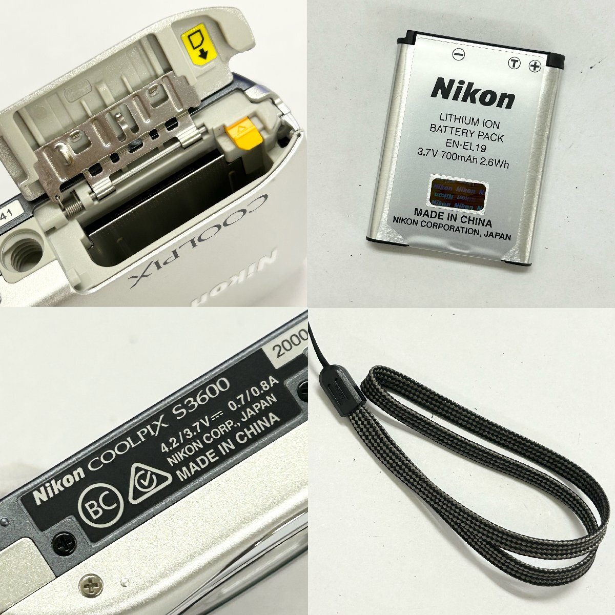 Yahoo!オークション - ニコン Nikon COOLPIX S3600 本体 NIKKOR 8X WI...