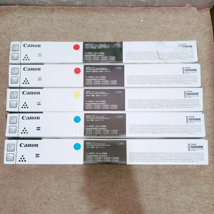 Yahoo!オークション - Canon (キヤノン）トナー NPG-71 5本