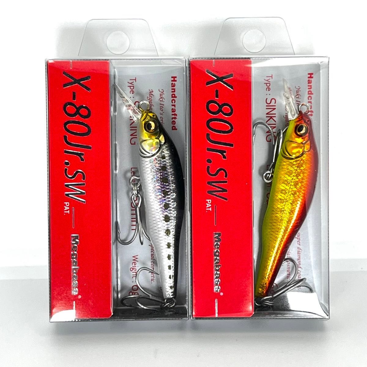メガバス X-80Jr SW 2個セット GG AKAKIN / GG IWASHI ハチマル X80 ジュニア MEGABASS シーバス(ミノー)｜売買されたオークション情報、yahooの ...