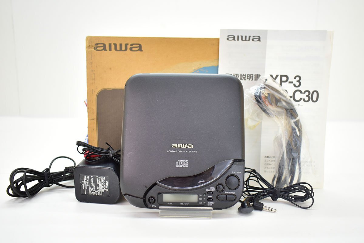 Yahoo!オークション - AIWA XP-3 ポータブル CDプレーヤー 付属品 元箱...