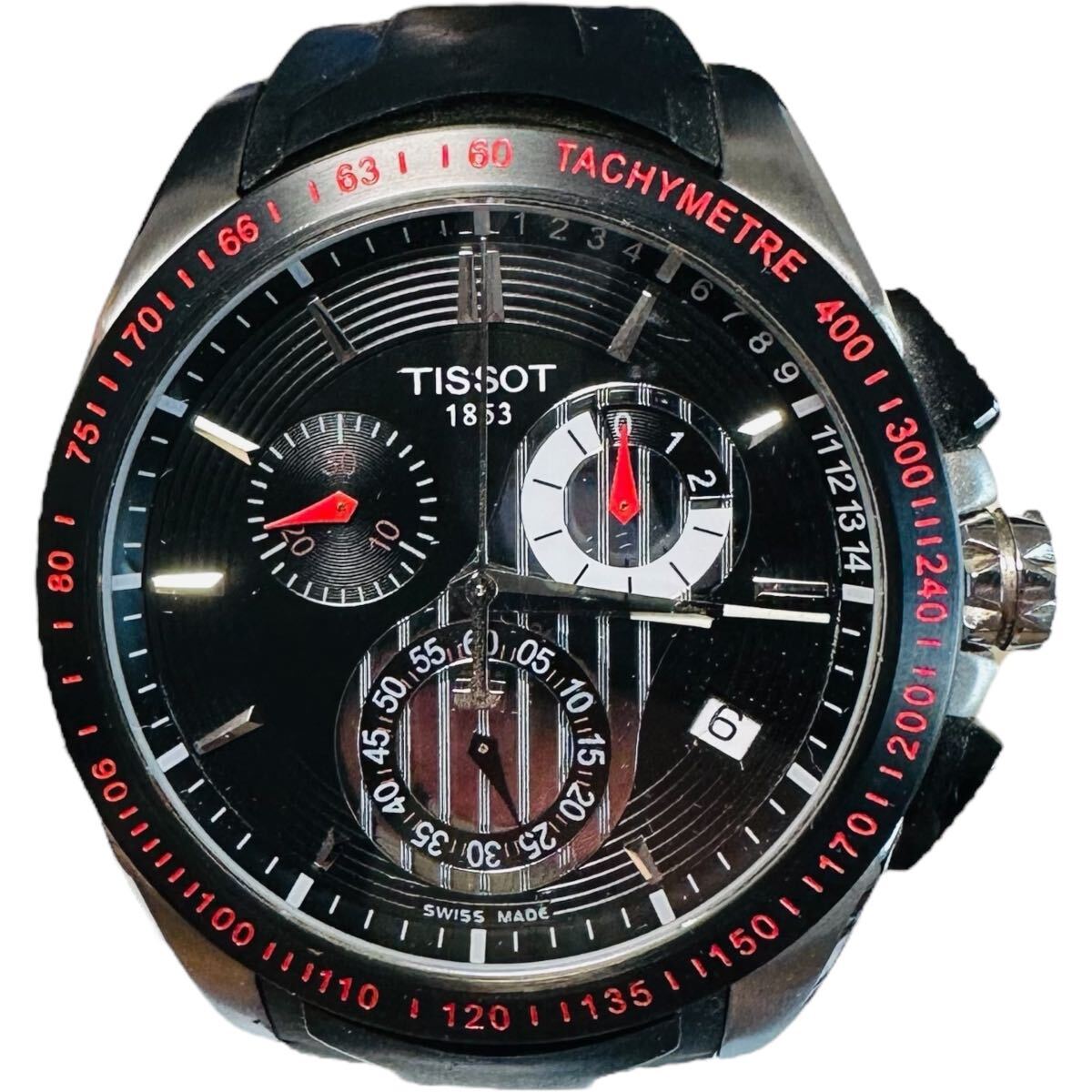 Yahoo!オークション - 【美品】ティソ TISSOT T024.417.27.051.00 Velo...