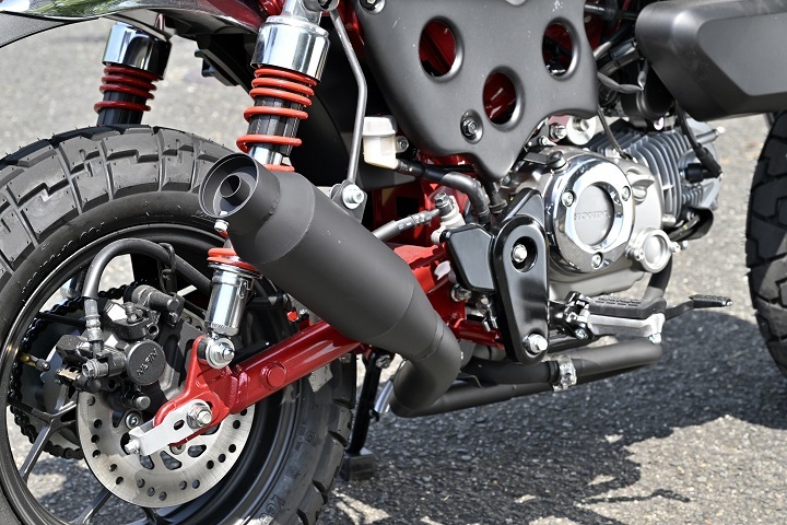 Yahoo!オークション - モンキー125 (JB03) スリップオンマフラーBADGER...