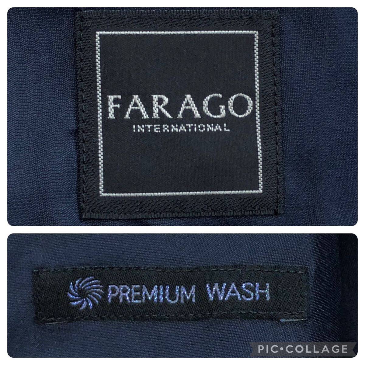 Yahoo!オークション - FARAGO【輝く銀ボタン】テーラードジャケット 紺...