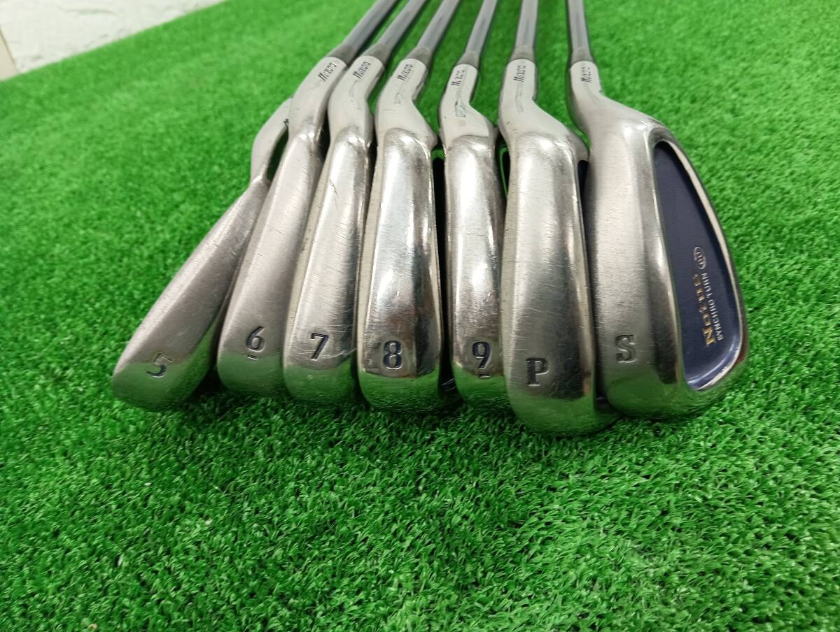 Yahoo!オークション - B262 ミズノ ノータス 5〜9.P.S アイアン7本セッ...