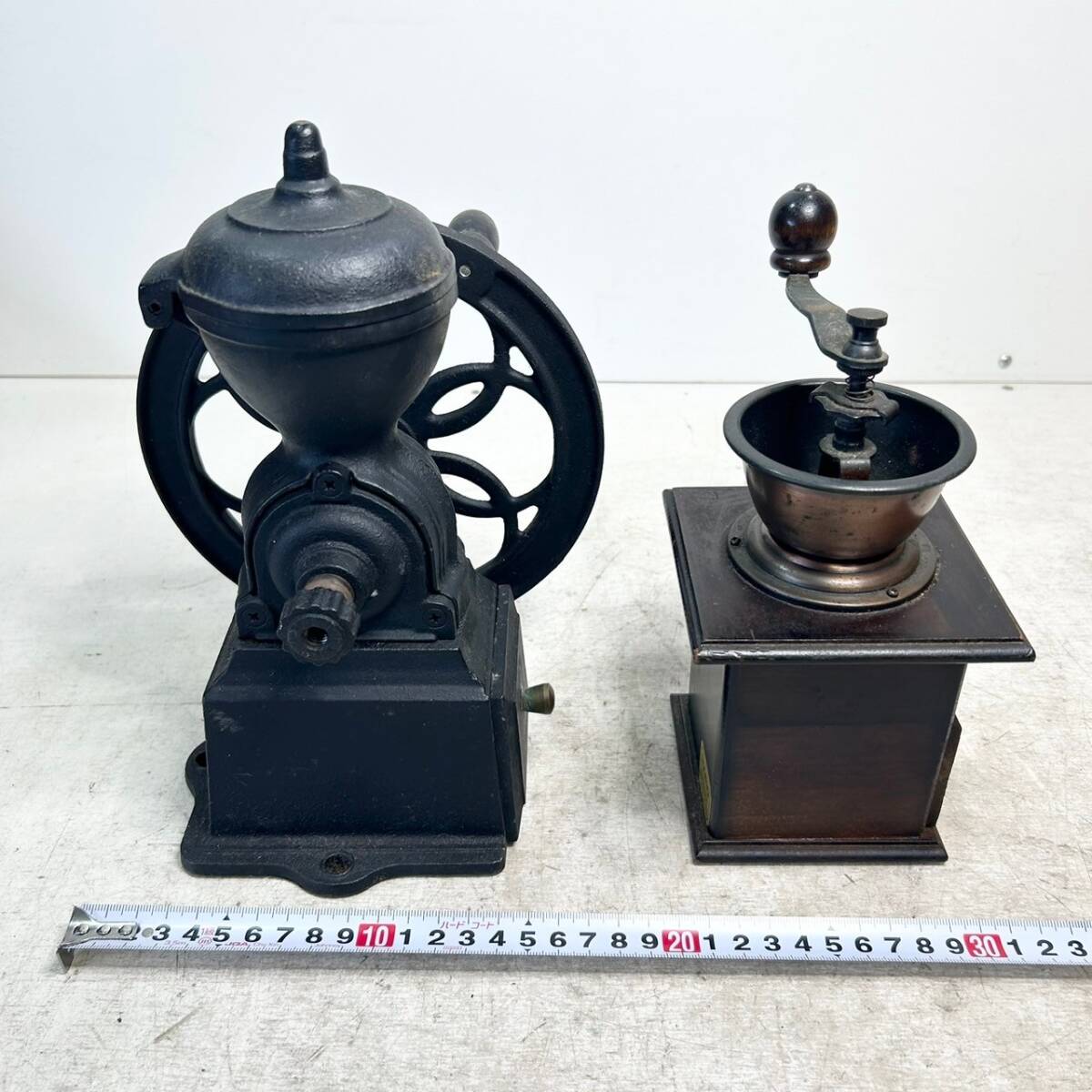 Yahoo!オークション - J36 古い 鉄製 コーヒーミル コーヒーグラインダ...