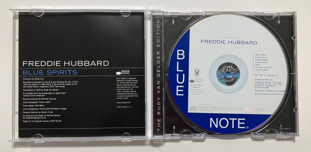 Yahoo!オークション - Freddie Hubbard / Blue Spirits (RVG Edition)