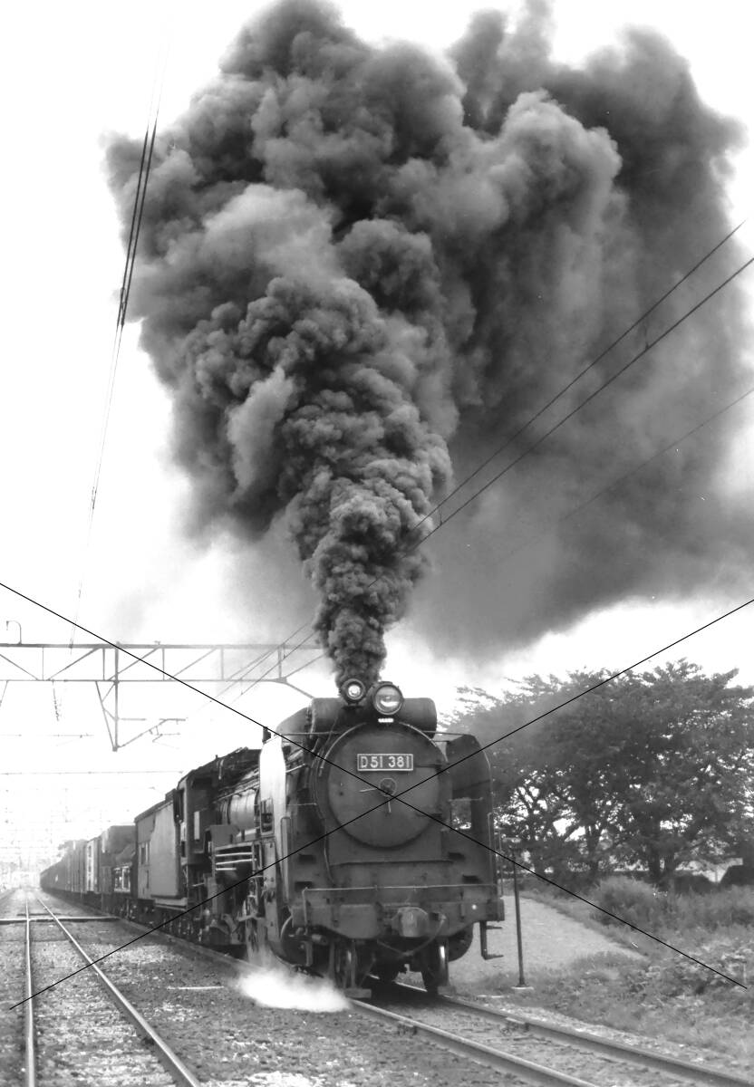 Yahoo!オークション - 最終コマ D51-381〔平〕常磐線=昭和40年代のSLモ...