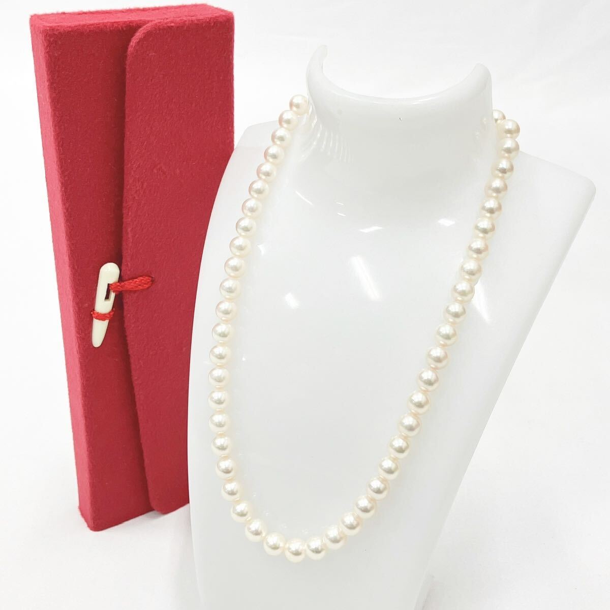 真珠 パールネックレス SILVER シルバー 刻印アクセサリー ジュエリー パール直径約7.5〜7.9mm ネックレス全長約42cm 重量約36g R阿0805(真珠)｜売買された ...