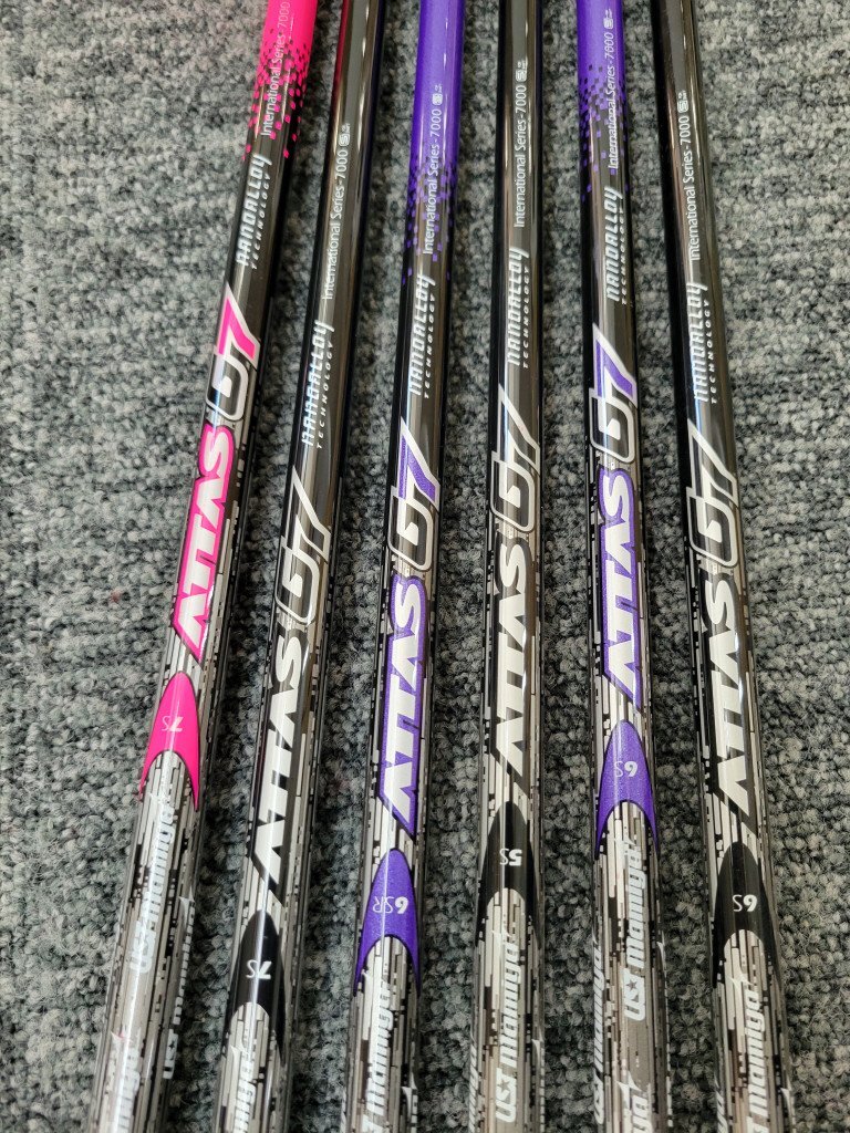 Yahoo!オークション - 146976 ATTAS G7 シャフト6本まとめ売り 6S/5S/7...