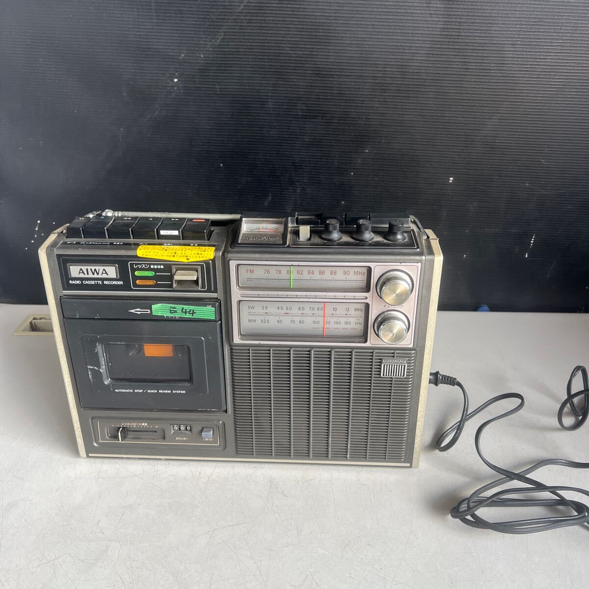 Yahoo!オークション - E44 100サイズ発送 中古 AIWA ラジカセ 昭和レト...