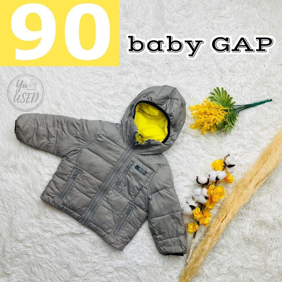 Yahoo!オークション - 【1027】babyGap ベビーギャップ 90 グレー ダウ...