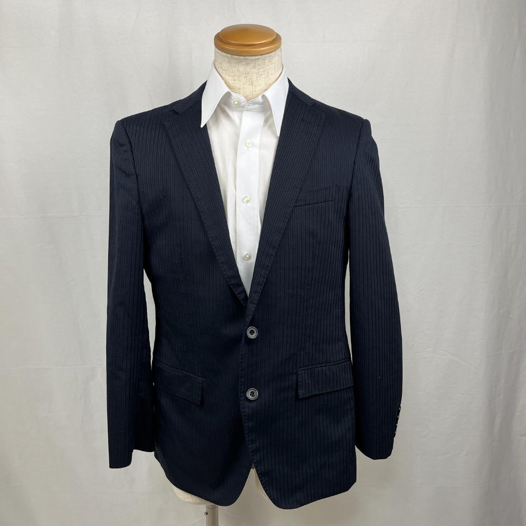 Yahoo!オークション - 【1678】LES MUES ネイビー テーラードジャケッ...