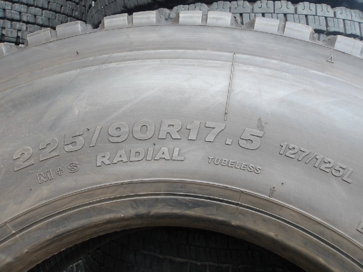 Yahoo!オークション - N177-7 225/90R17.5 冬2本セット スタッドレス L...