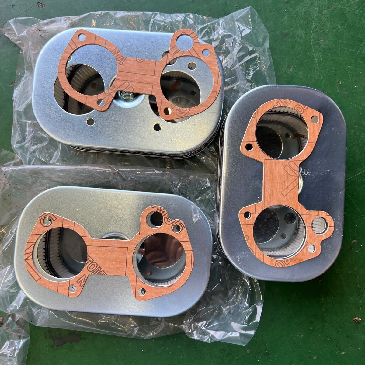 Yahoo!オークション - エアクリーナー ガスケット付き 45パイ OER 3連...