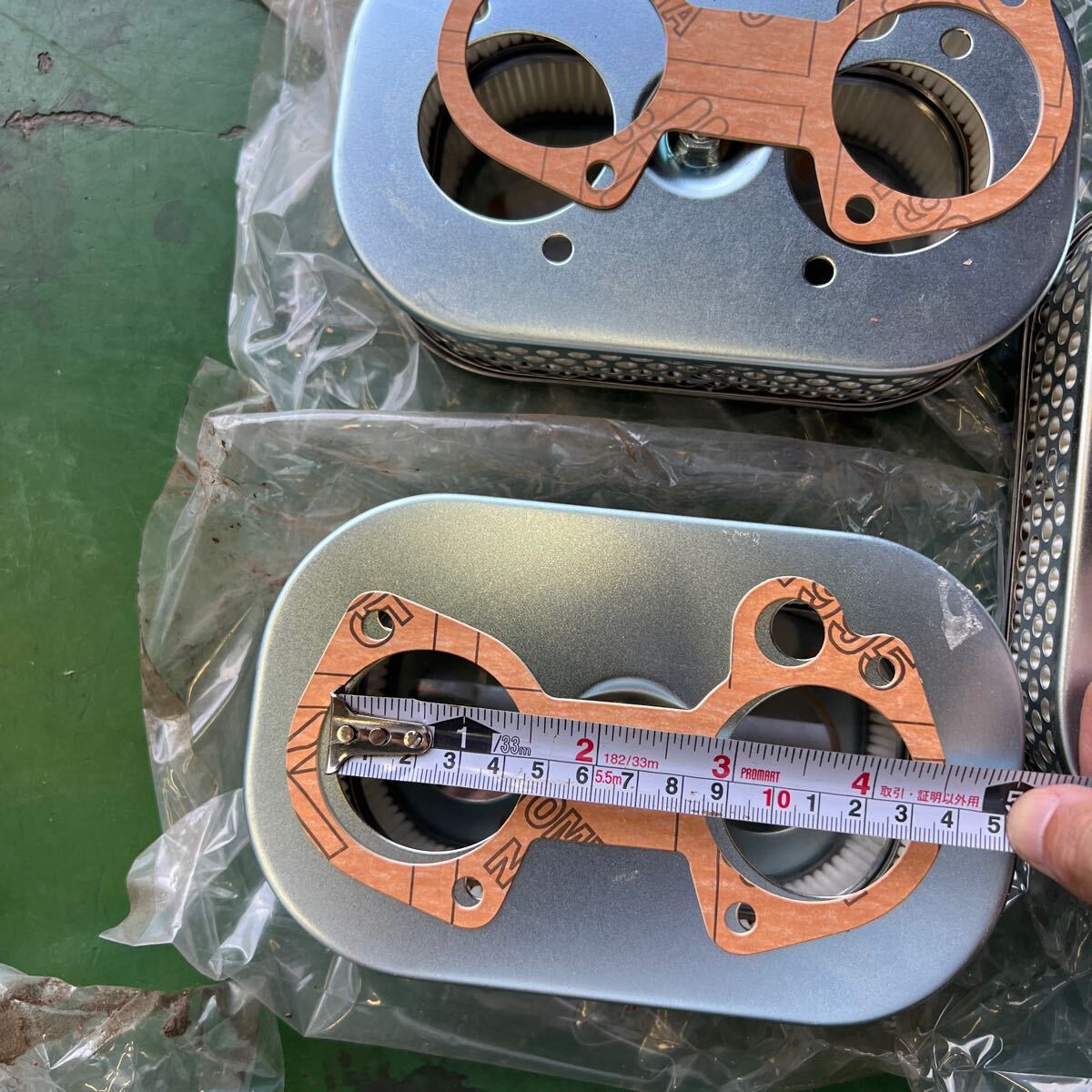 Yahoo!オークション - エアクリーナー ガスケット付き 45パイ OER 3連...