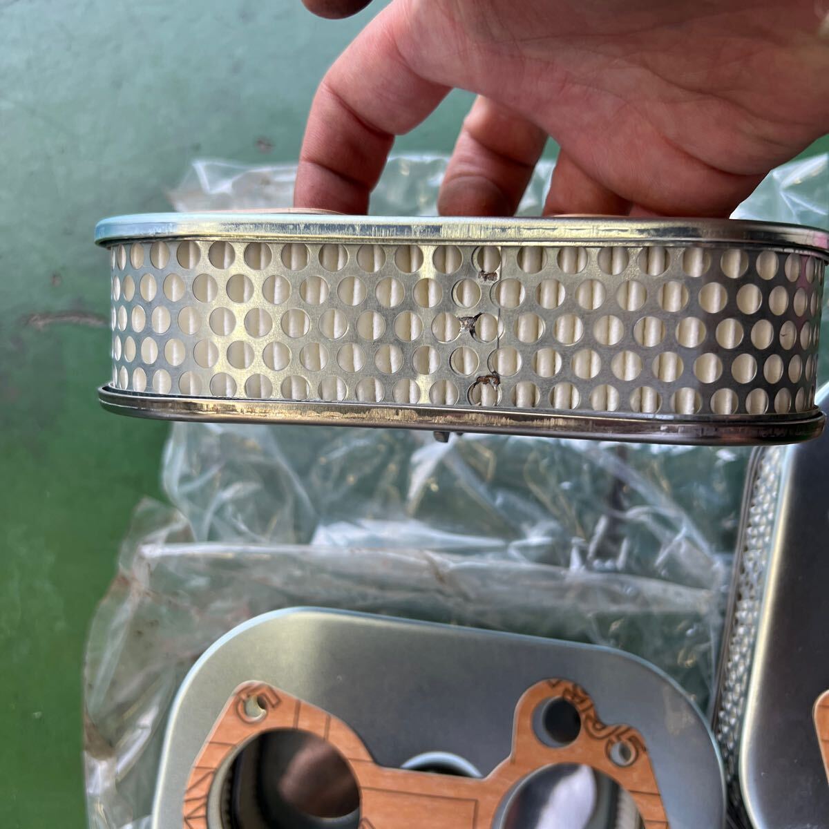 Yahoo!オークション - エアクリーナー ガスケット付き 45パイ OER 3連...