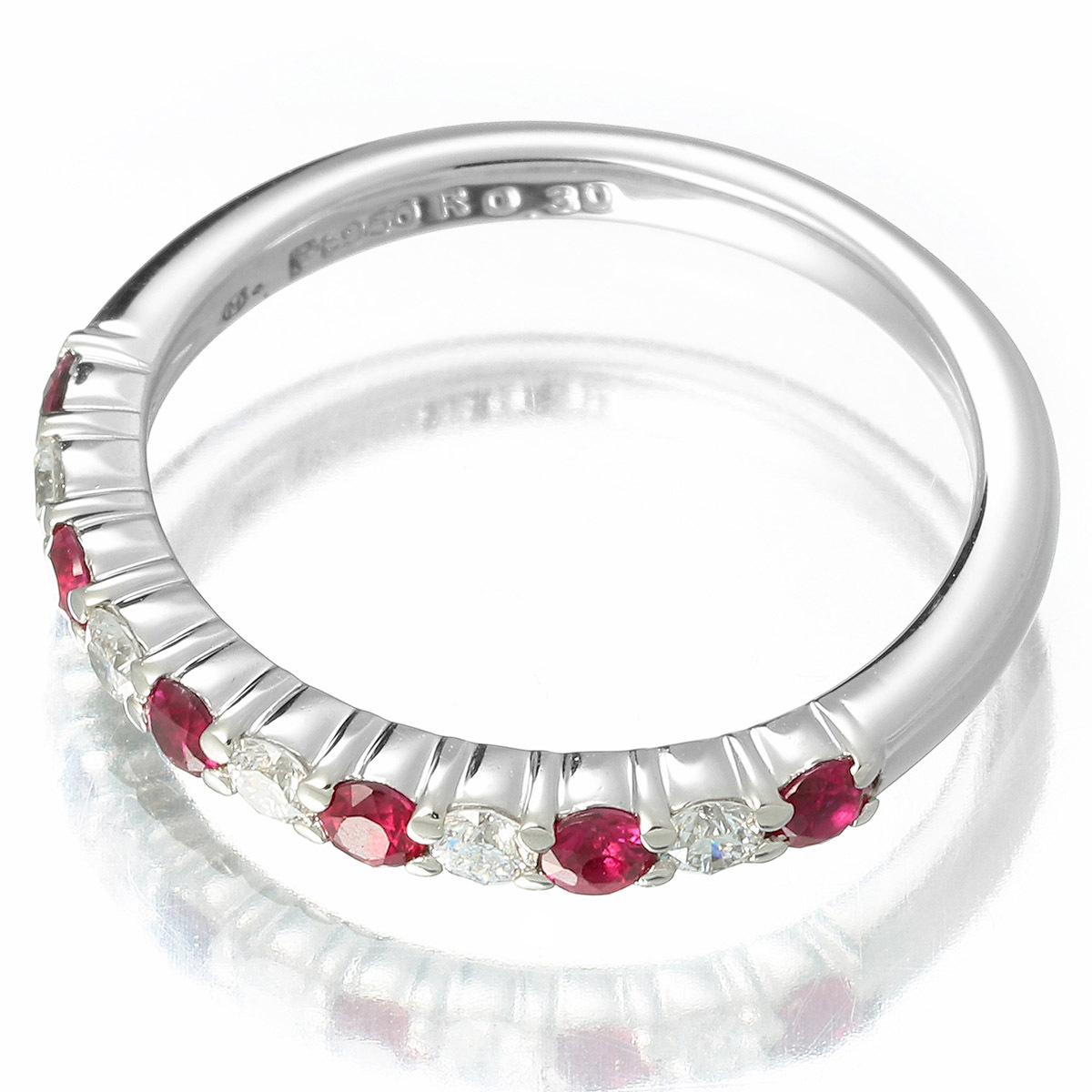 Yahoo!オークション - ミキモト リング 指輪 ルビー 0.3ct ダイヤモン...