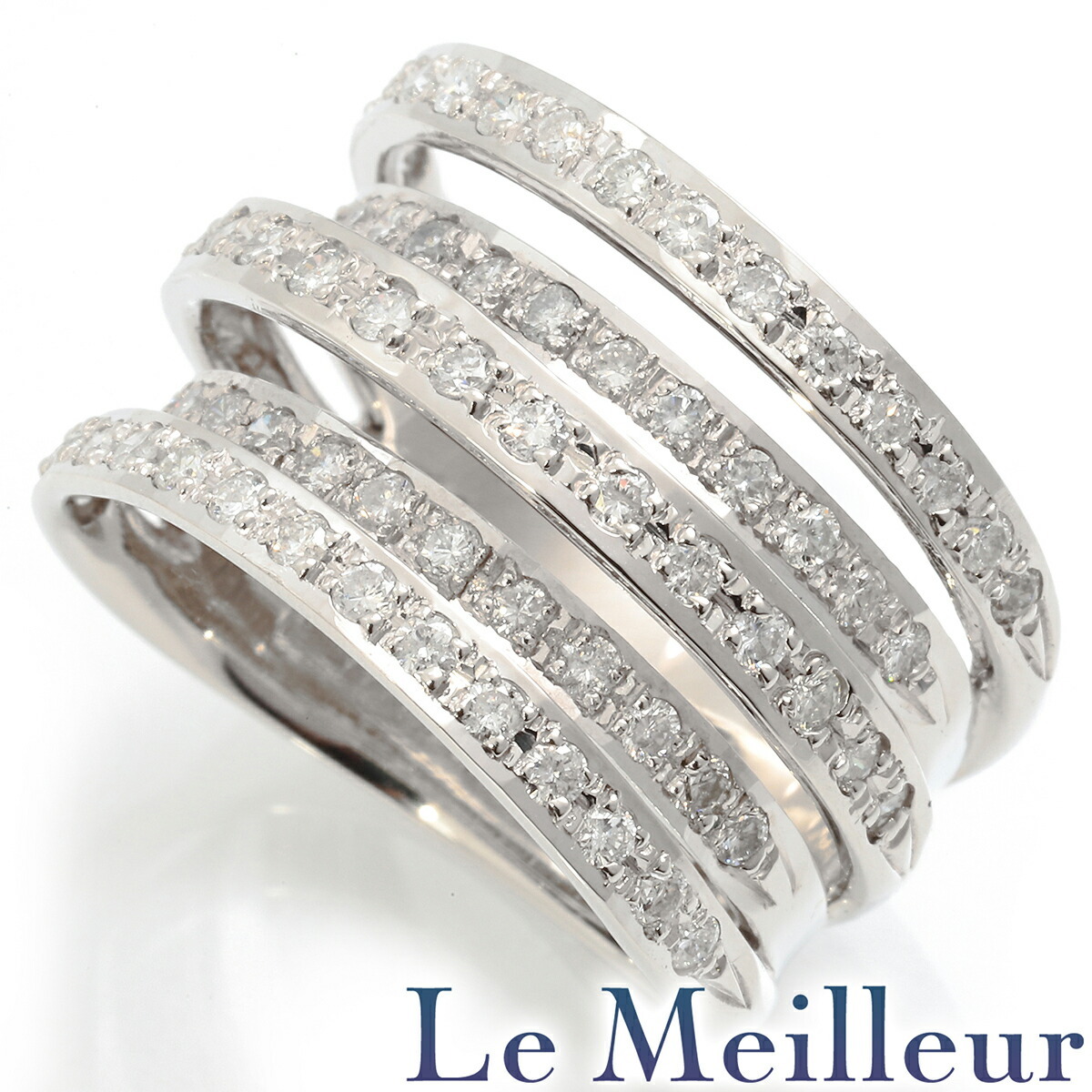 Yahoo!オークション - リング 指輪 ダイヤモンド 1ct Pt900 12号 中古 ...