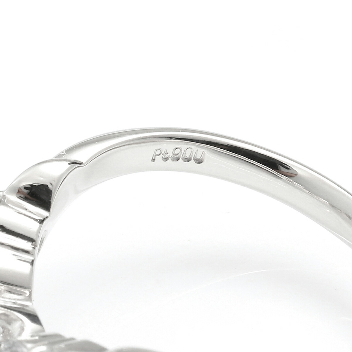 Yahoo!オークション - ソリティアリング 指輪 ダイヤモンド 0.5ct Pt90...