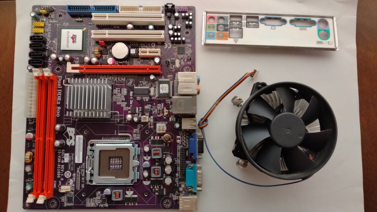 Yahoo!オークション - ECS MicroATX マザーボード G31T-M DDR2 LGA775 ...