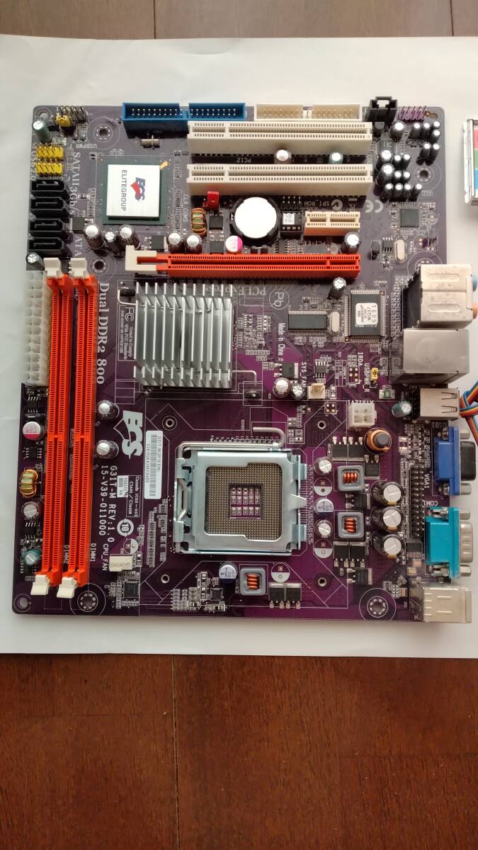 ECS MicroATX マザーボード G31T-M DDR2 LGA775 Core2 Quad Core2 Duo Pentium Dual-Core Celeron G31 ICH7 ...