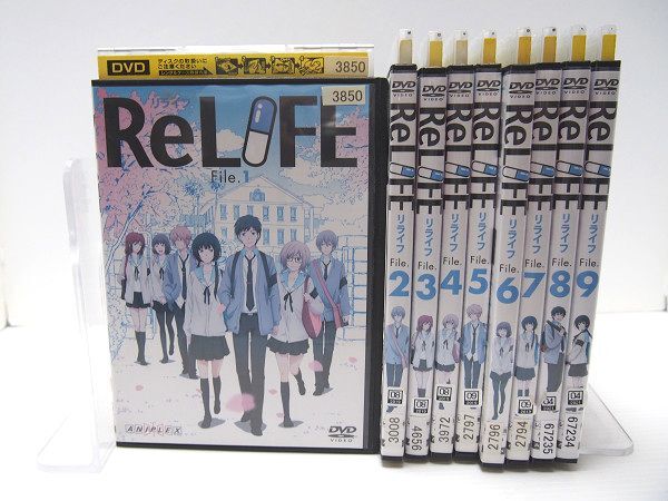 Yahoo!オークション - DVD リライフ ReLIFE 全巻9巻セット アニメ レン...