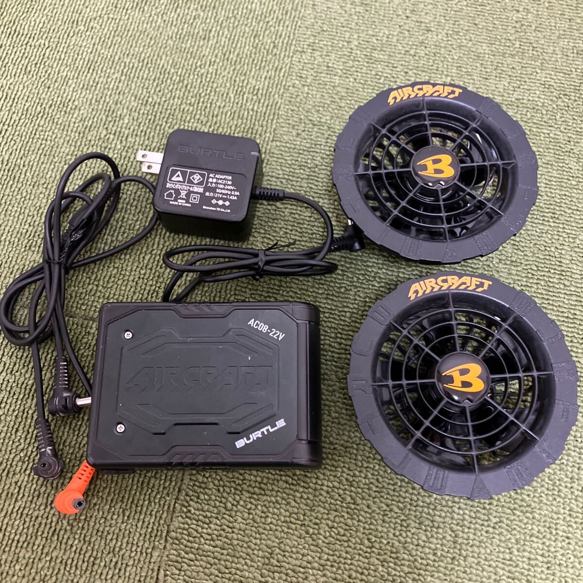 Yahoo!オークション - バートル AC08-22V バッテリー&ファンセット ブ...