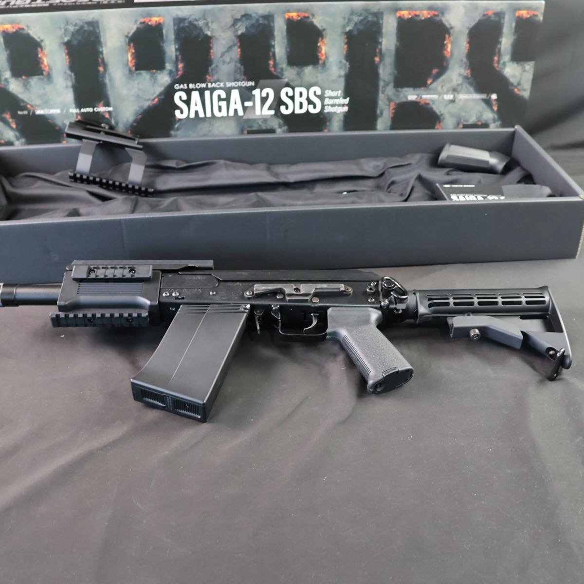 Yahoo!オークション - 東京マルイ カスタム サイガ-12 SBS ガスブロー...