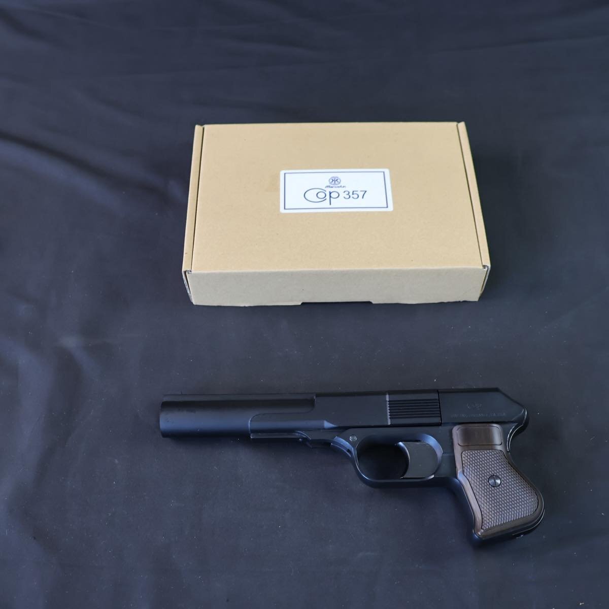 Yahoo!オークション - マルシン COP357 ロングバレル マットブラックAB...