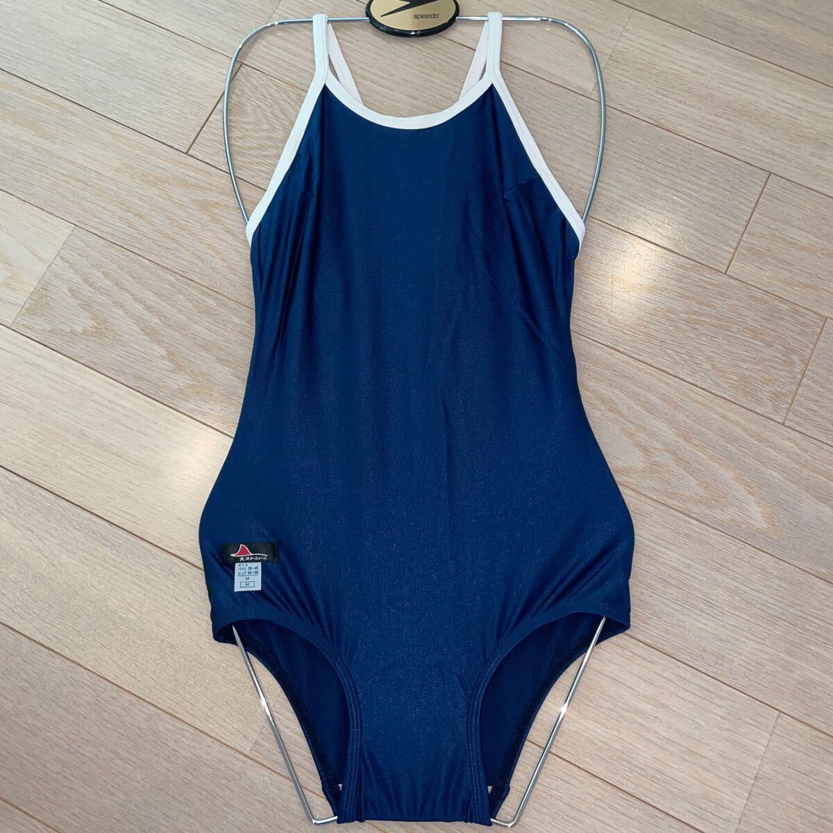 Yahoo!オークション - スイーミィー（SWIMY）スクール水着 白パイピン...