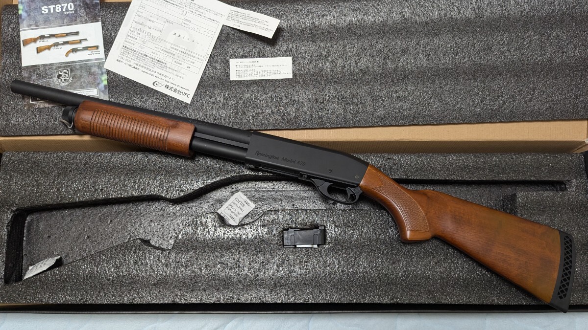 Yahoo!オークション - S&T M870 ミディアム リアルウッド エアーショッ...