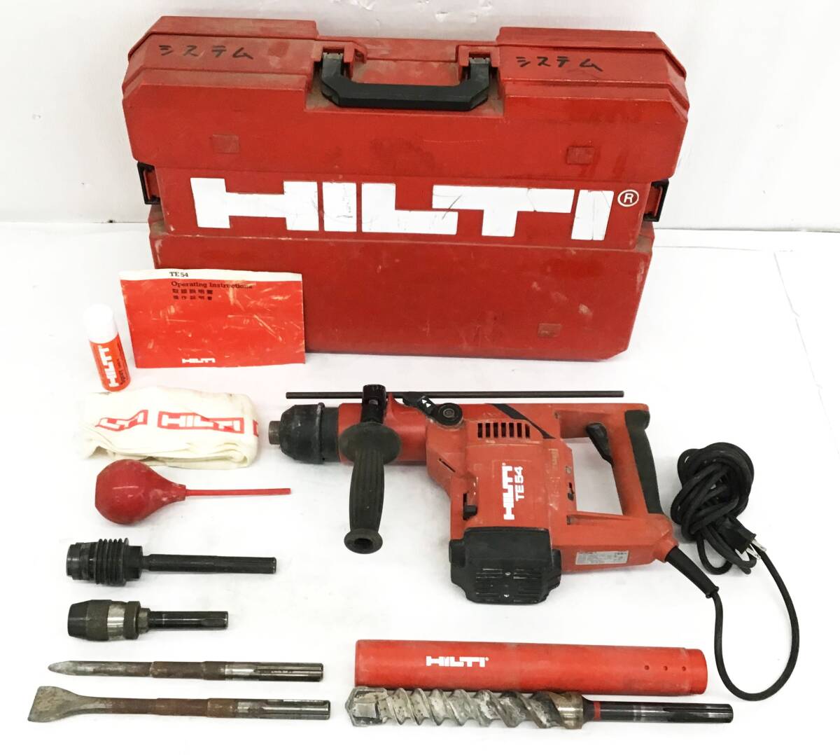 Yahoo!オークション - 通電OK HILTI ハンマードリル TE54 コード式 本...