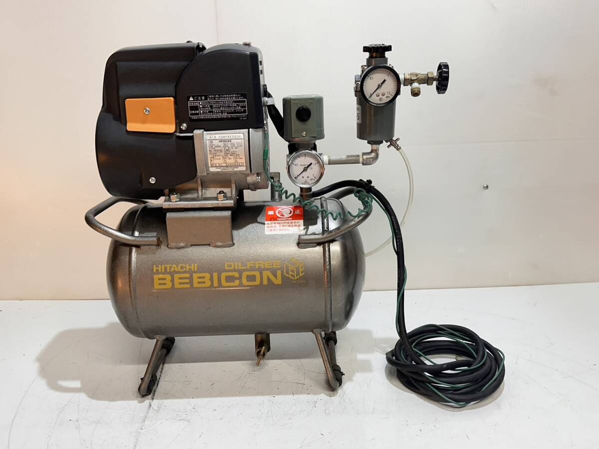 Yahoo!オークション - HITACHI BEBICON 12L 200V コンプレッサー