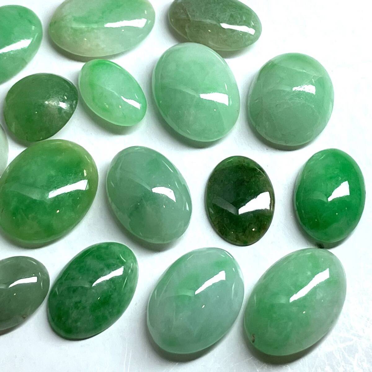 Yahoo!オークション - [天然本翡翠おまとめ75.5ct]S 15.1g ルース 裸...