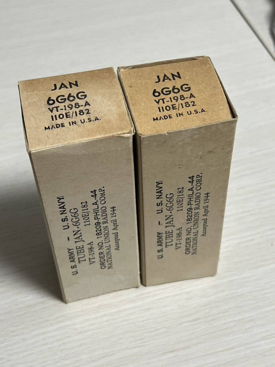 Yahoo!オークション - JAN 6G6G 2本 試験済み 真空管 未使用と思います