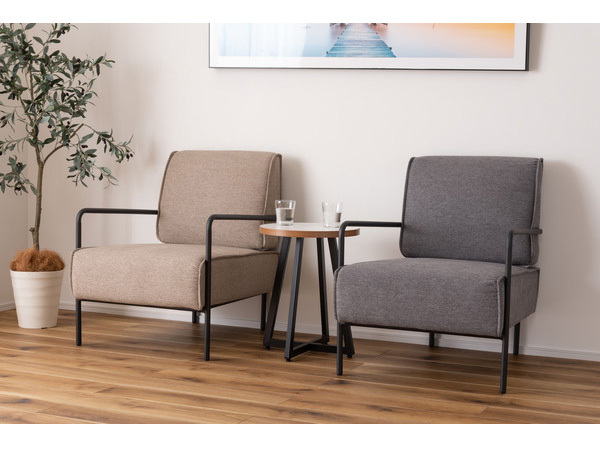 Yahoo!オークション - 東谷 ラウンジチェア グレー W64×D77×H80×SH4...