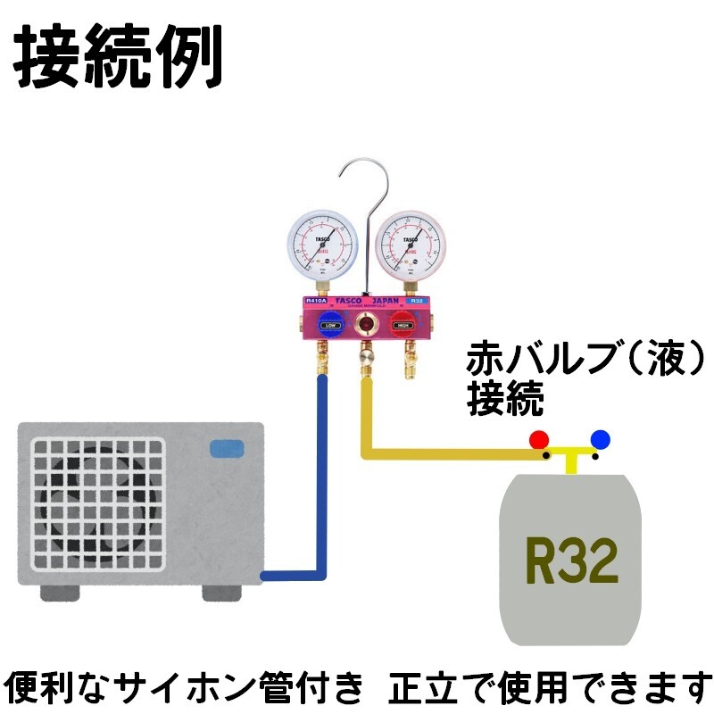 Yahoo!オークション - フロンガス R32 冷媒 9kg サイホン管付き メック...