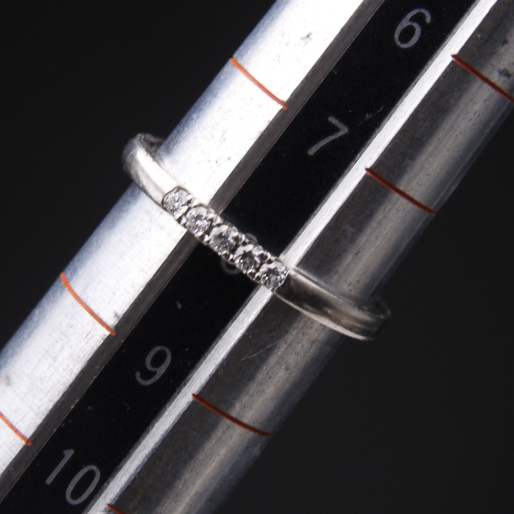 Yahoo!オークション - 【正規品】4℃ Pt950 プラチナ ダイヤモンド5pcs...