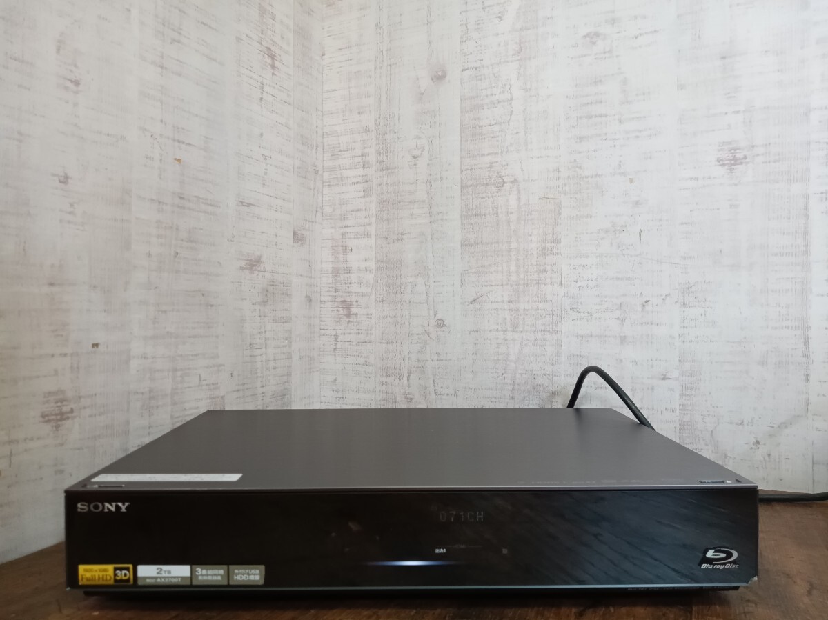 Yahoo!オークション - SONY ソニー BDZ-AX2700T HDD/BDレコーダー ブル...