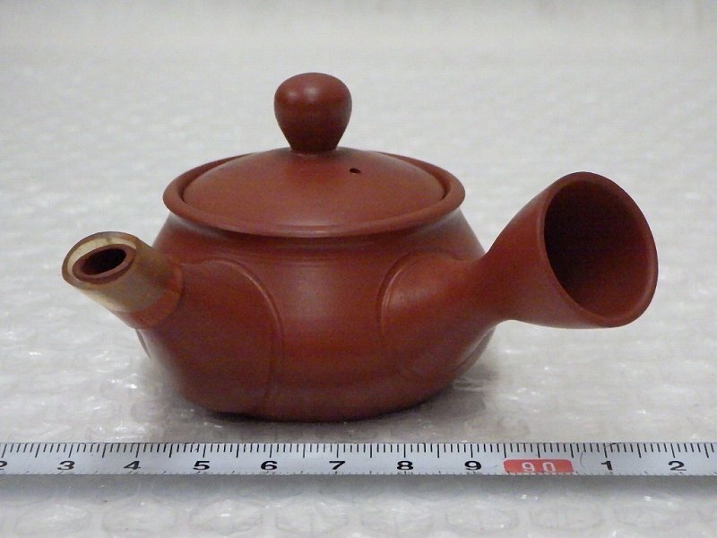 Yahoo!オークション - P5619 祥司造 万古焼 朱泥 玉露 横手式 急須 茶...