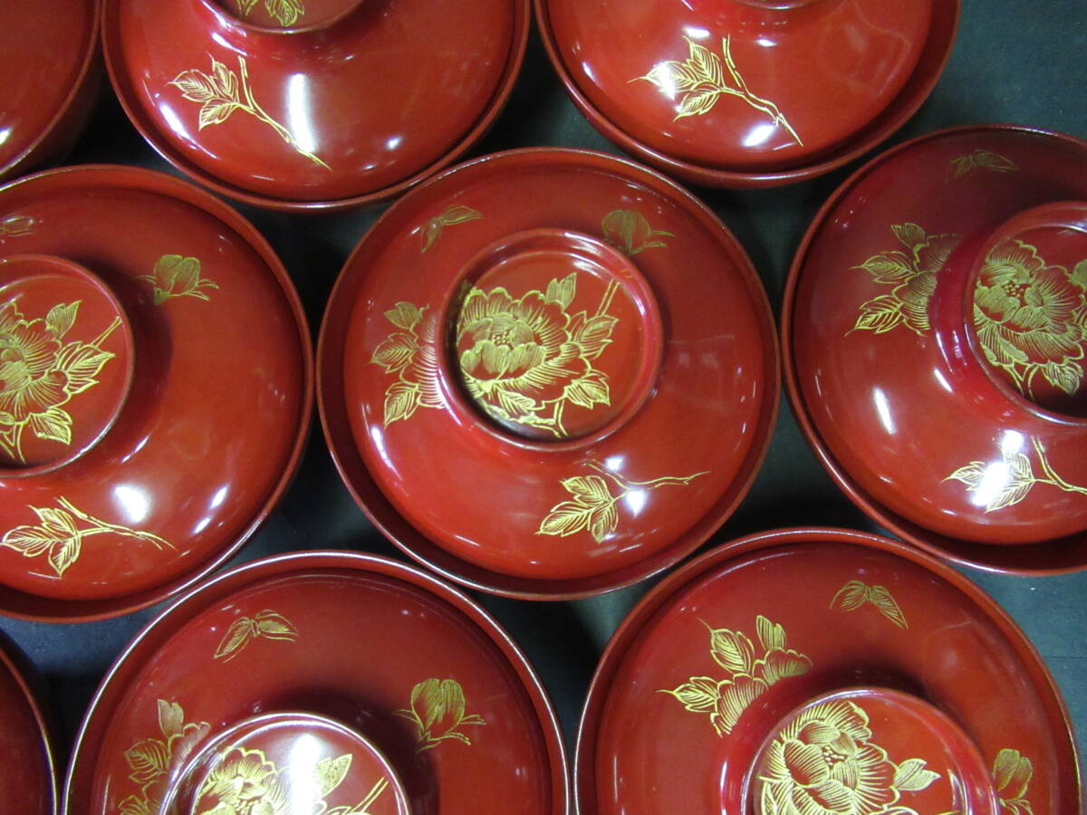 Yahoo!オークション - 【広吉堂】輪島塗 吸物椀 漆器 木製 蒔絵 美品 1...