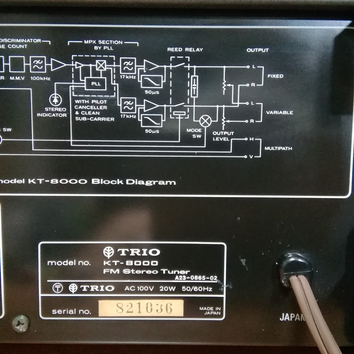 Yahoo!オークション - TRIO【KT-8000】 FM7連バリコンチューナー メン...