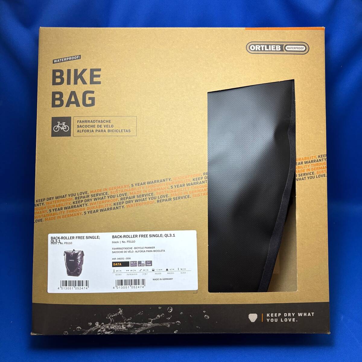 Yahoo!オークション - オルトリーブ Ortlieb バックローラーフリー QL3...