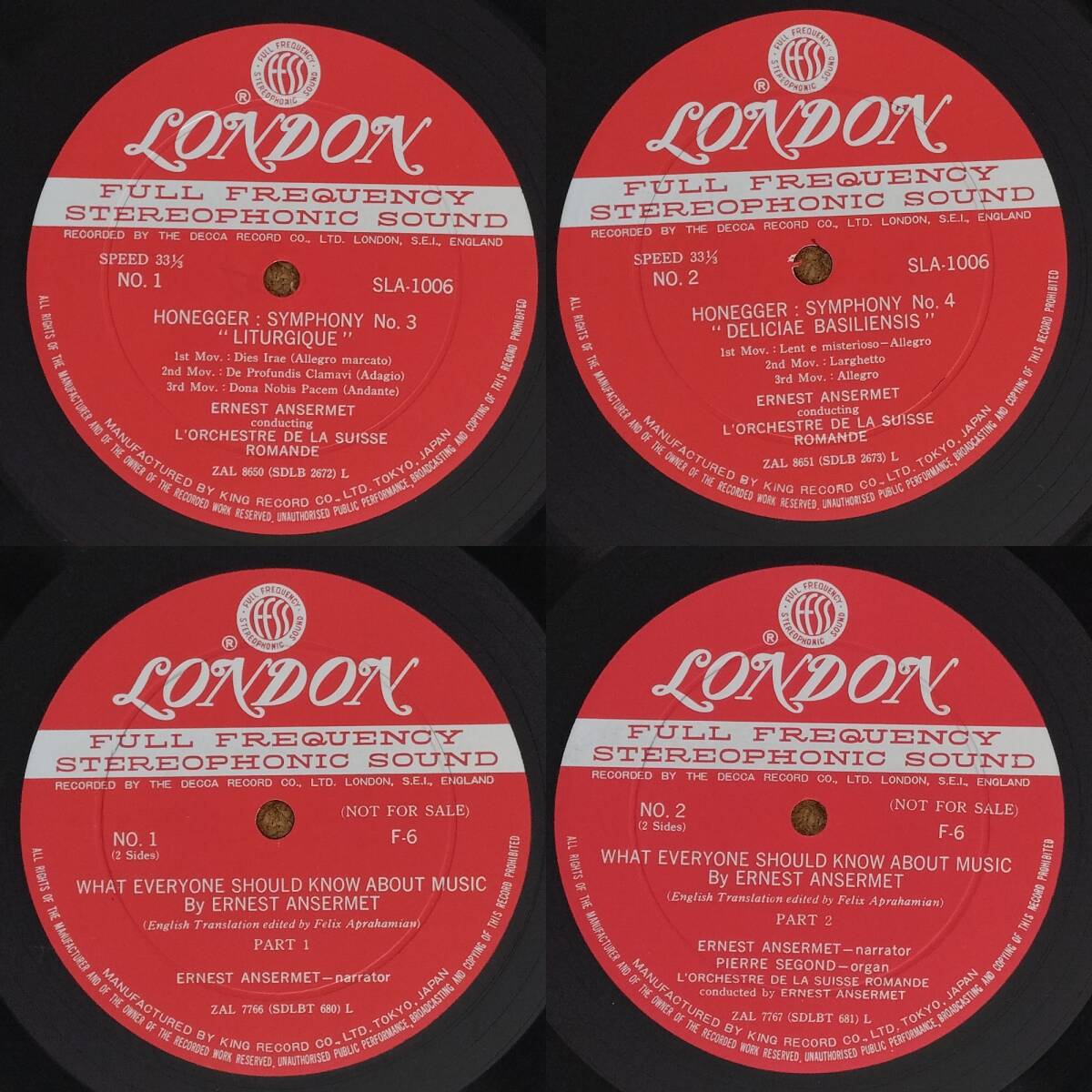 Yahoo!オークション - 良盤屋 LP エルネスト・アンセルメ 指揮/OSR オ...