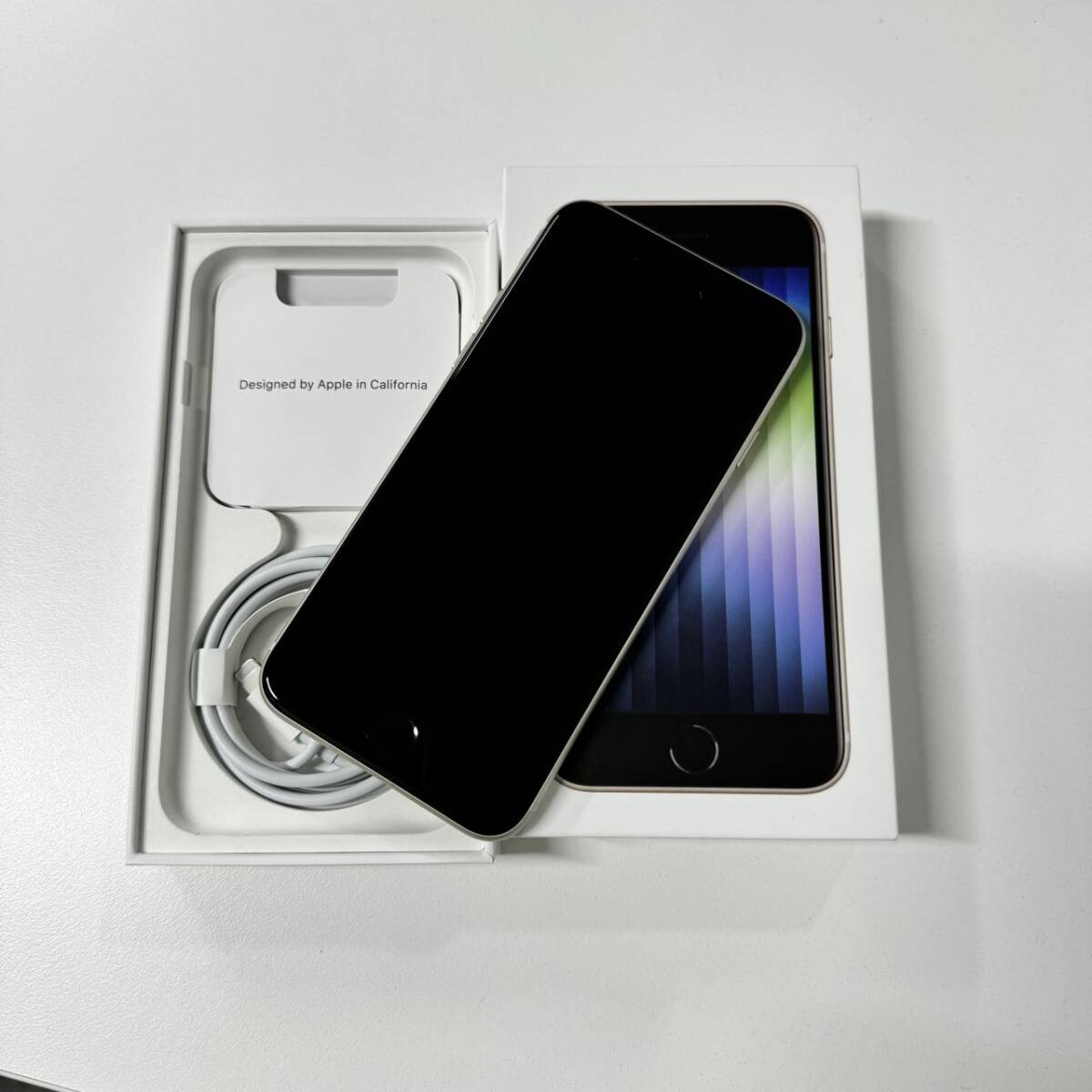 Yahoo!オークション - SIMフリー iPhone SE3 64GB スターライト MMYD3J...